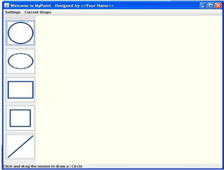 Solved without using applet!! Develop a paint | Chegg.com