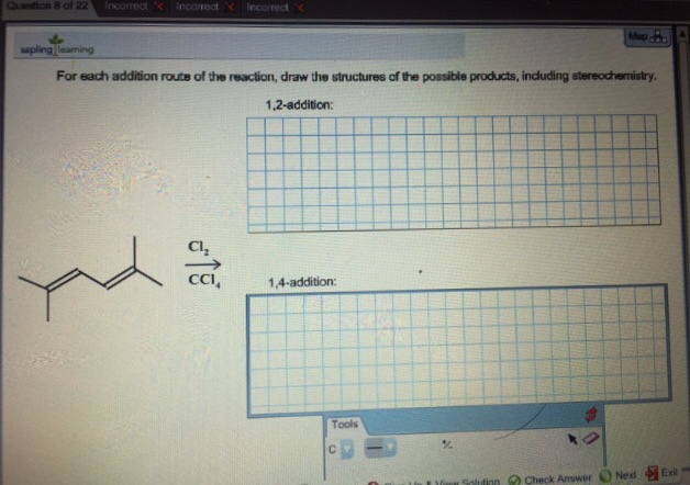 For each addition route of the reaction, draw the | Chegg.com