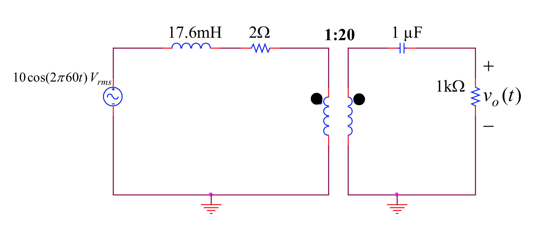 Solved Assuming an ideal transformer, find vo(t) for the | Chegg.com Solved Assuming an ideal transformer, find vo(t) for the | Chegg.com