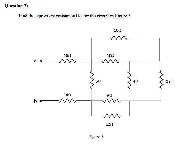 Solved Find the equivalent resistance Rab for the circuit in | Chegg.com