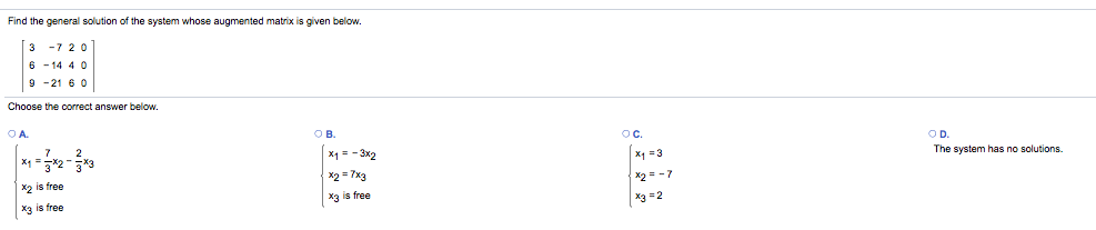 Solved Solve the system by using elementary row operations | Chegg.com
