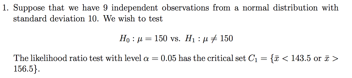 Solved Suppose that we have 9 independent observations from | Chegg.com