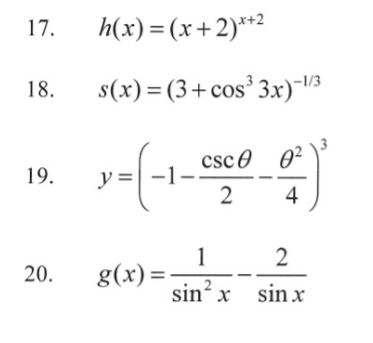 Solved Find the derivative of each function and simplify as | Chegg.com