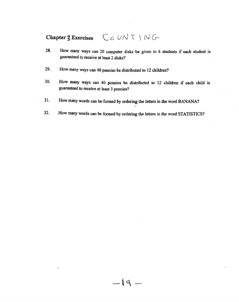 Solved Chapter 1 Exercises SETS List the members of the | Chegg.com