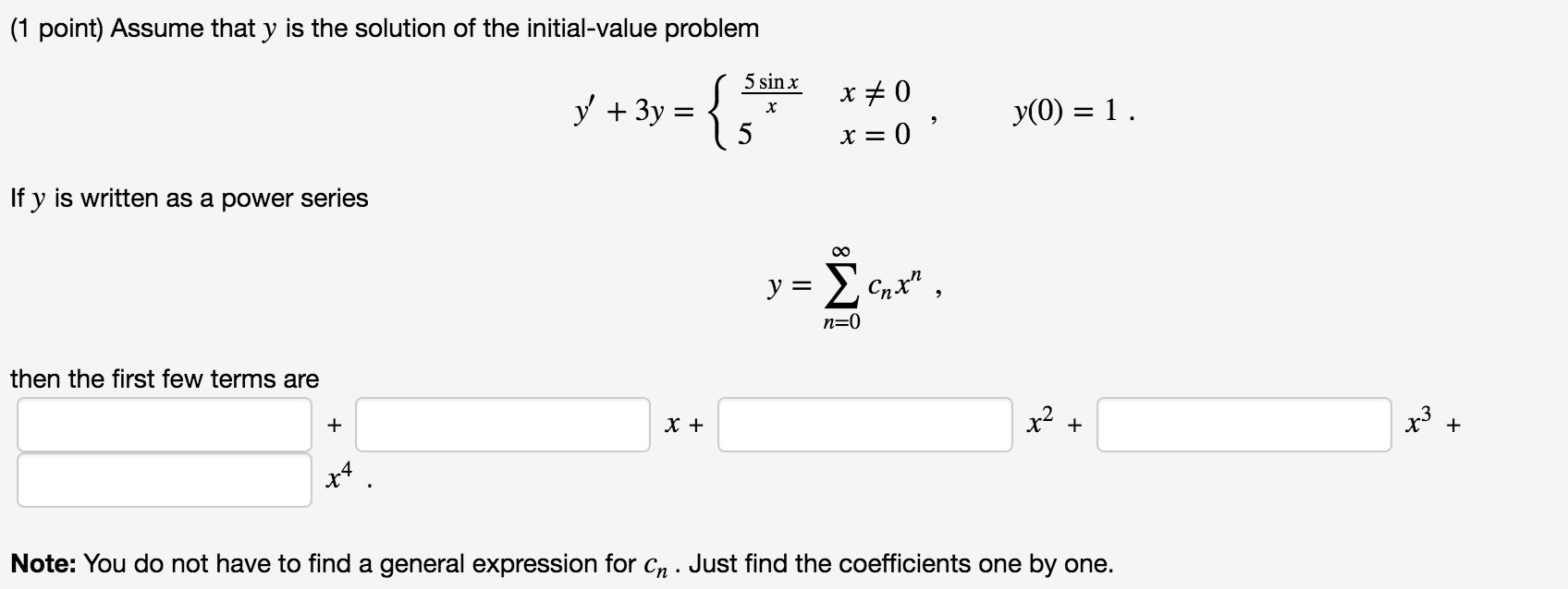 Solved Assume that y is the solution of the initial-value | Chegg.com