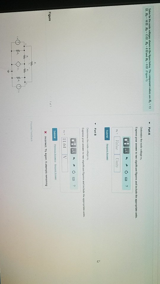 Solved Solve for the node voltages shown in the figure below | Chegg.com