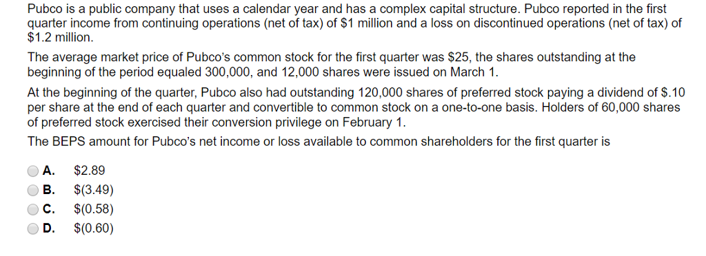 Solved Pubco is a public company that uses a calendar year | Chegg.com