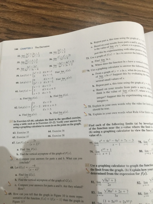 Solved Calculus with applications of life science- Limits!! | Chegg.com