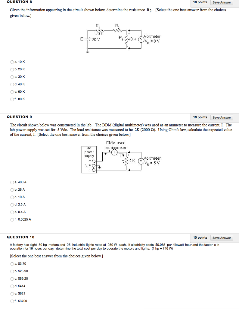Solved Q8#N#Given the information appearing in the circuit | Chegg.com