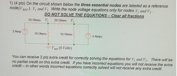 Solved On the circuit shown below the three essential nodes | Chegg.com