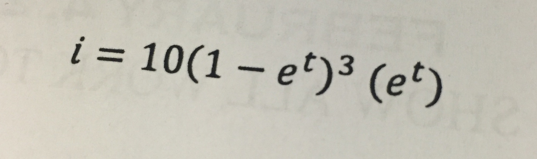 Solved After an electric power interruption, the current i | Chegg.com