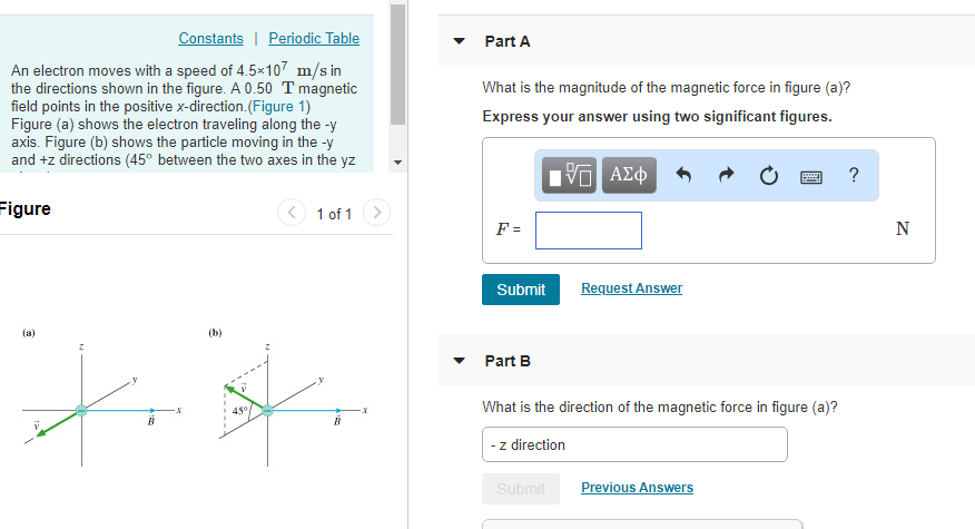 Solved Constants| Periodic Table Part A An electron moves | Chegg.com