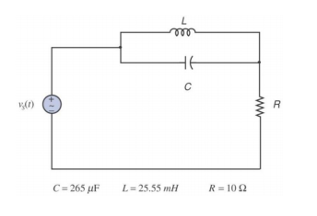 Solved For the circuits shown below, given vs(t) = | Chegg.com