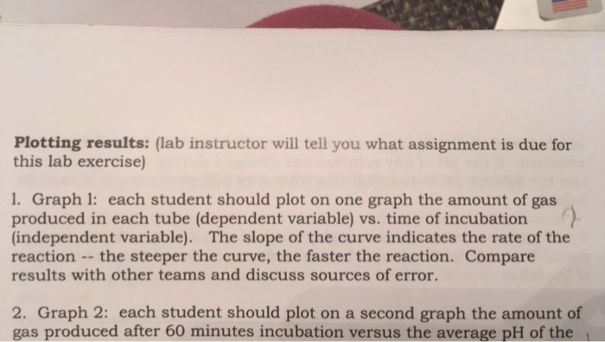 Solved Plotting results: (lab instructor will tell you what | Chegg.com