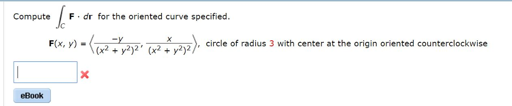 Solved Compute integral _C F middot dr for the oriented | Chegg.com
