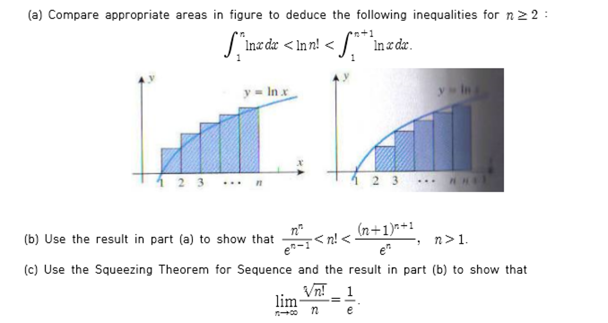 Compare appropriate areas in figure to deduce the | Chegg.com