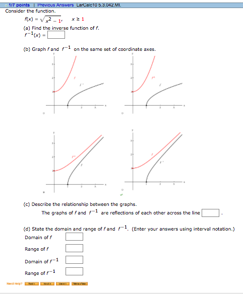 Solved Consider the function. f(x) = squareroot x^2 - 1, x | Chegg.com