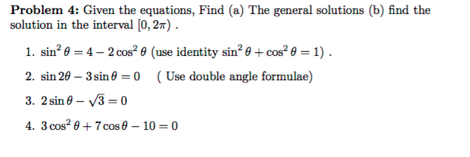 Solved Given the equations. Find (a) The general solutions | Chegg.com
