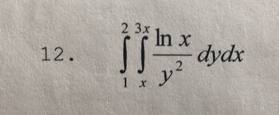 Solved 23 In x 12. dydr 1 | Chegg.com
