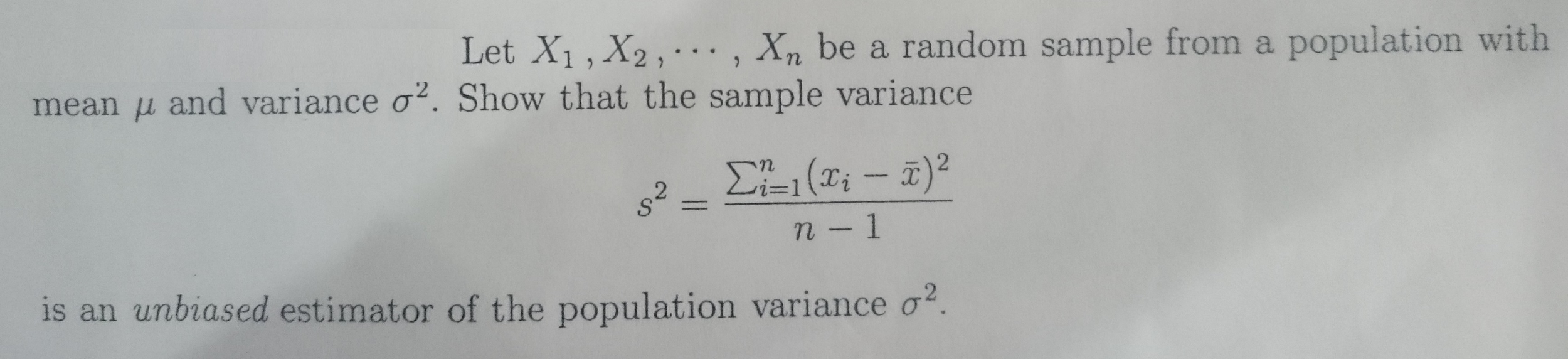 Solved Let X1, X2 , ... , Xn be a random sample from a | Chegg.com Solved Let X1, X2 , ... , Xn be a random sample from a | Chegg.com