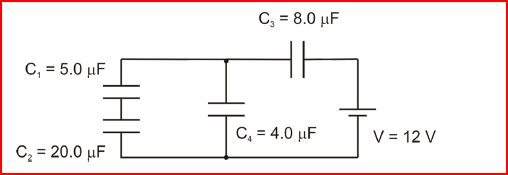 Solved Find the charge and voltage on capacitor C4 | Chegg.com