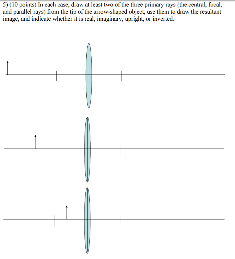 Solved In each case, draw at least two of the three primary | Chegg.com