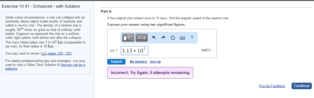 Solved Under some circumstances, a star can collapse into an | Chegg.com