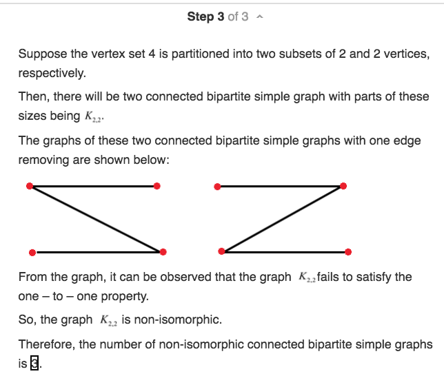 Solved Bipartite simple graph follow-up | Chegg.com