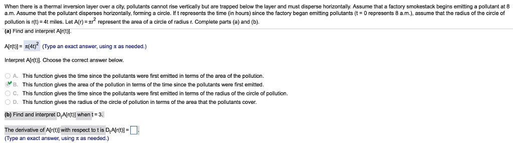 Solved When there is a thermal inversion layer over a city, | Chegg.com