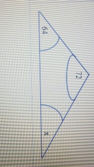 Solved find the number of degrees in the third angle of the | Chegg.com