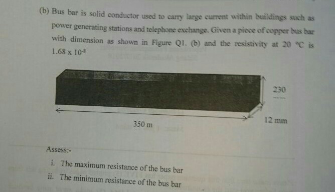 Solved is solid conductor used to cary large current within | Chegg.com