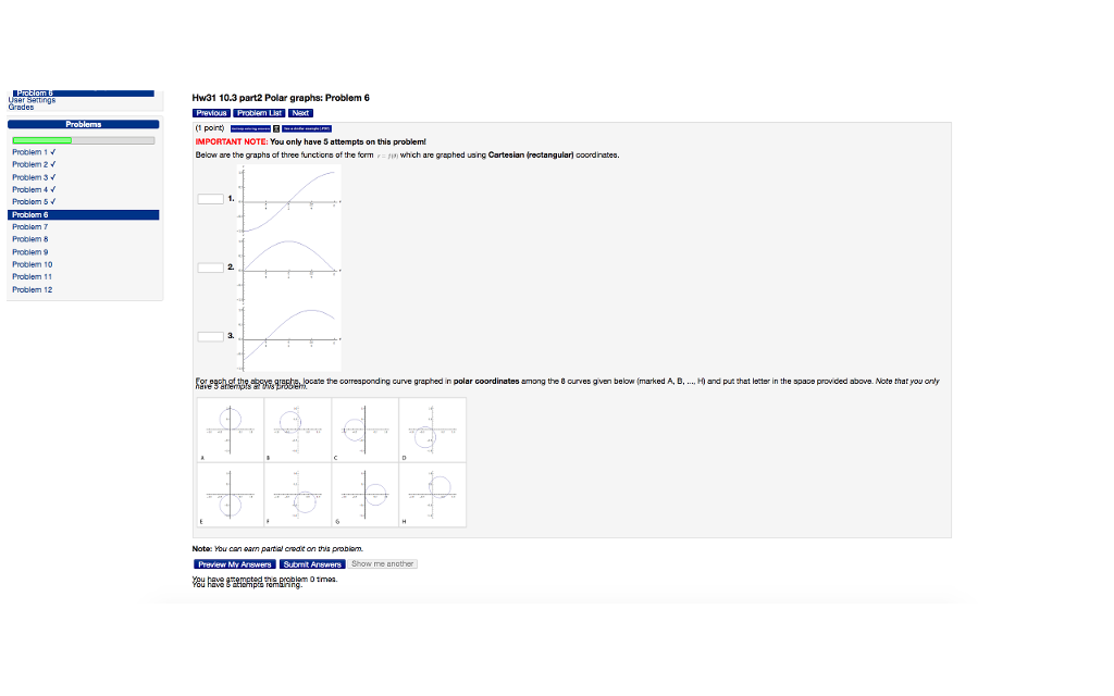 Below are the graphs of three functions of the form | Chegg.com