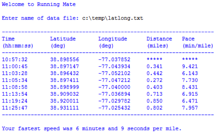 Solved PYTHON PROGRAM (3.5) Runners, walkers, and cyclists | Chegg.com
