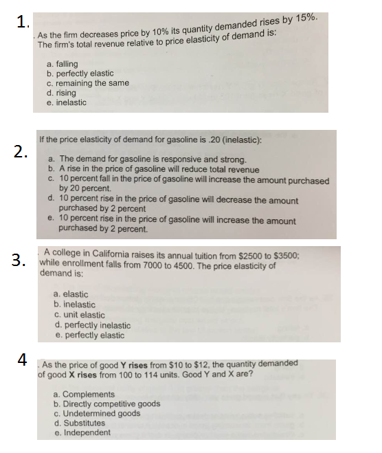 Solved As the firm decreases price by 10% its demand rises | Chegg.com