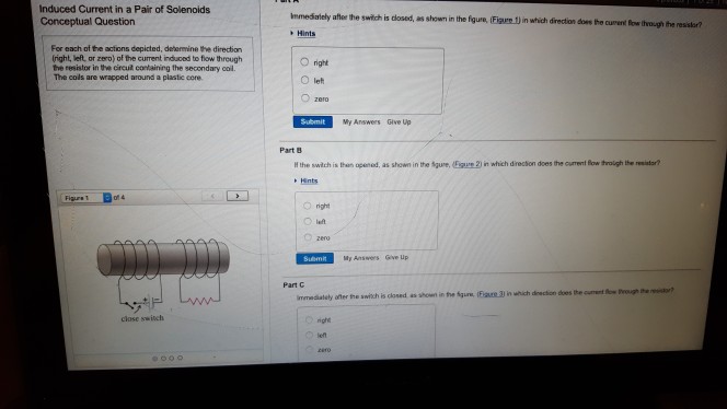Solved Induced Current in a Pair of Solenoids Conceptual | Chegg.com