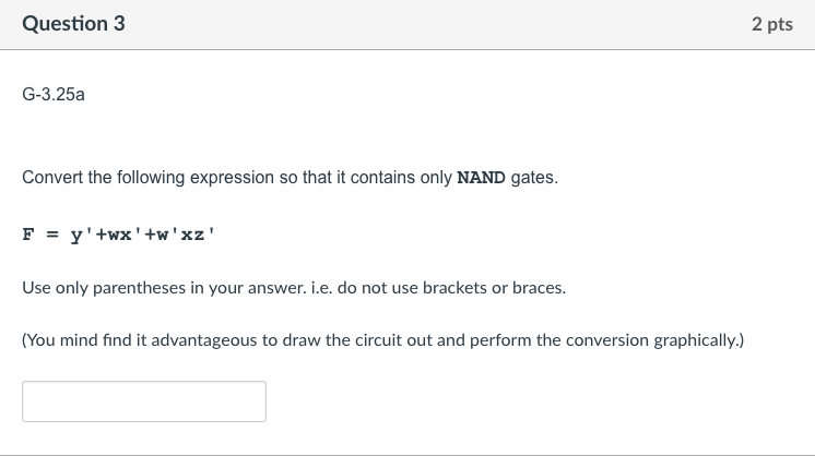 Solved Question3 2 pts G-3.25a Convert the following | Chegg.com