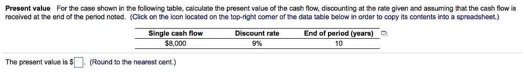 Solved: Future Values For The Case Shown In The Following ... | Chegg.com