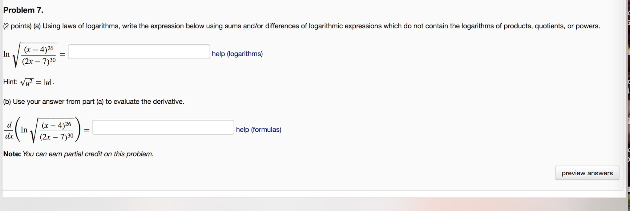 Solved Using Laws Of Logarithms Write The Expression Below 4323