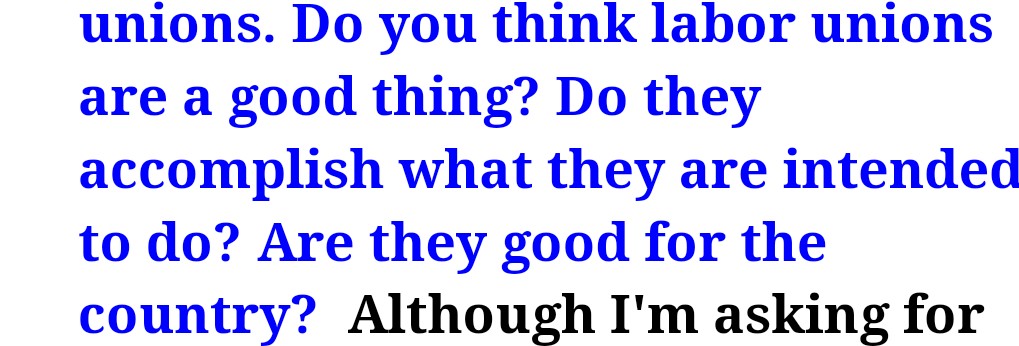 Solved unions. Do you think labor unions are a good thing? | Chegg.com