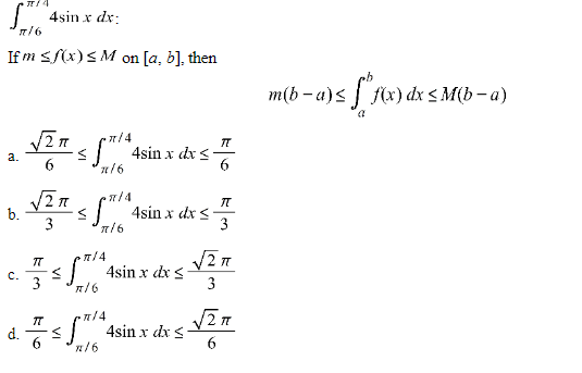 Solved Use the following property of the definite integral | Chegg.com