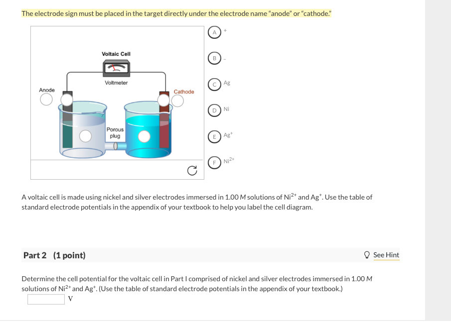 Solved The electrode sign must be placed in the target | Chegg.com