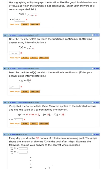 Solved Use A Graphing Utility To Graph The Function Use The 