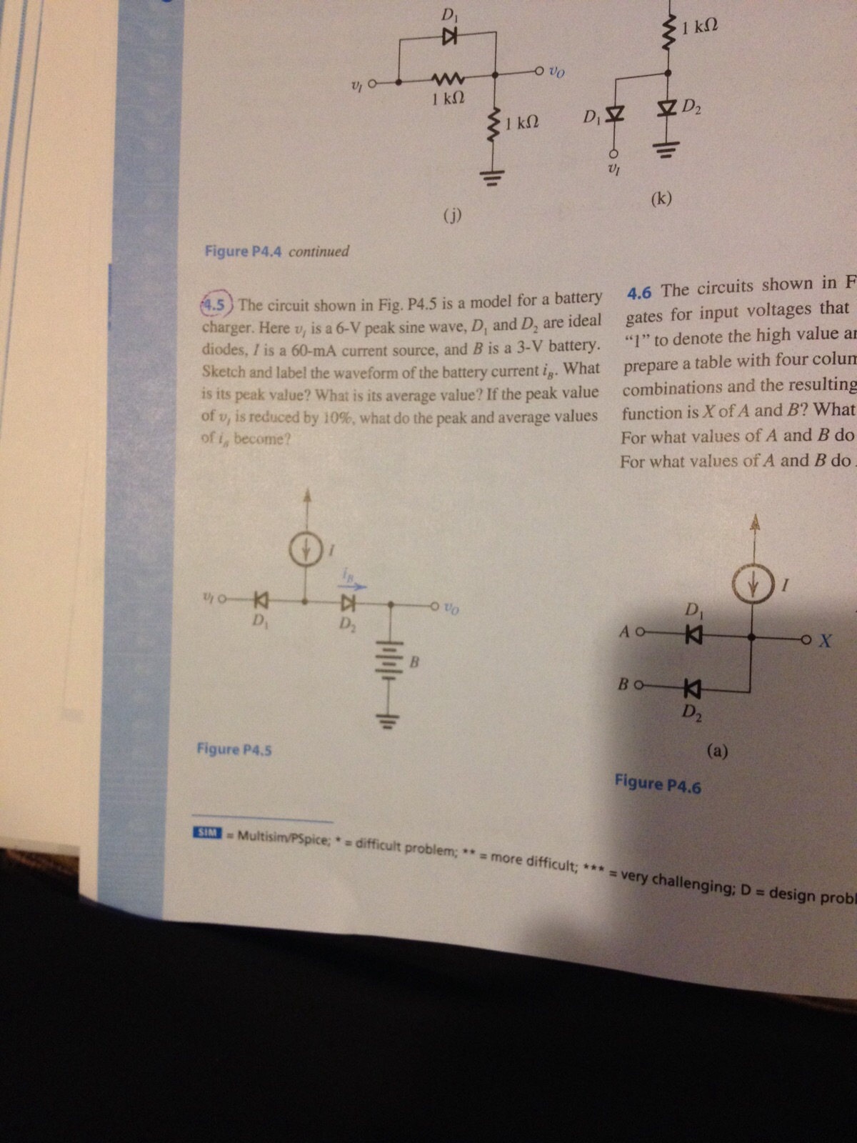 Solved 4.5 The circuit shown in Fig. P4.5 is a model for a | Chegg.com