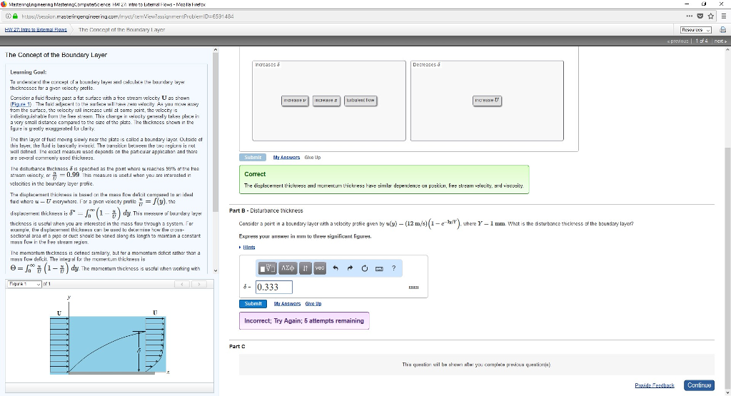 Solved Consider a point in a boundary layer with a velocity | Chegg.com
