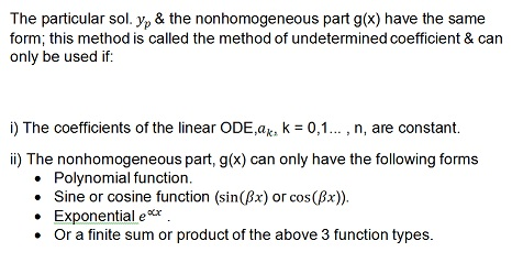 Solved Find a particular solution to the non-homogeneous | Chegg.com