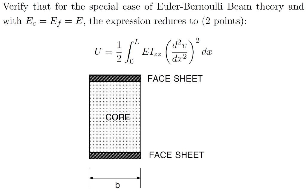 Solved Verify that for the special case of Euler-Bernoulli | Chegg.com