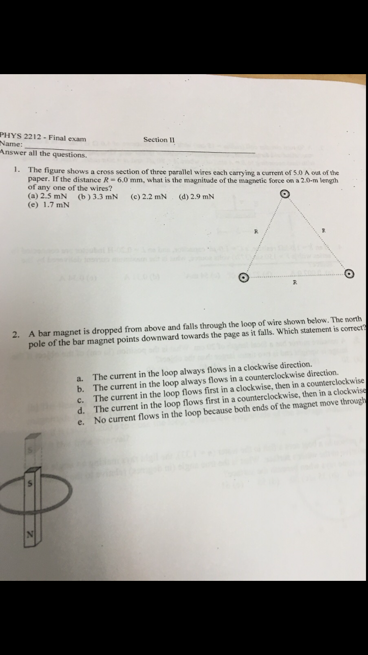 Solved The figure shows a cross section of three parallel | Chegg.com