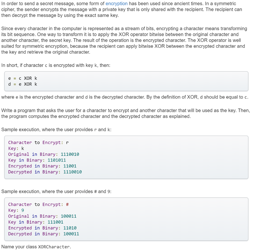 Solved In order to send a secret message, some form of | Chegg.com