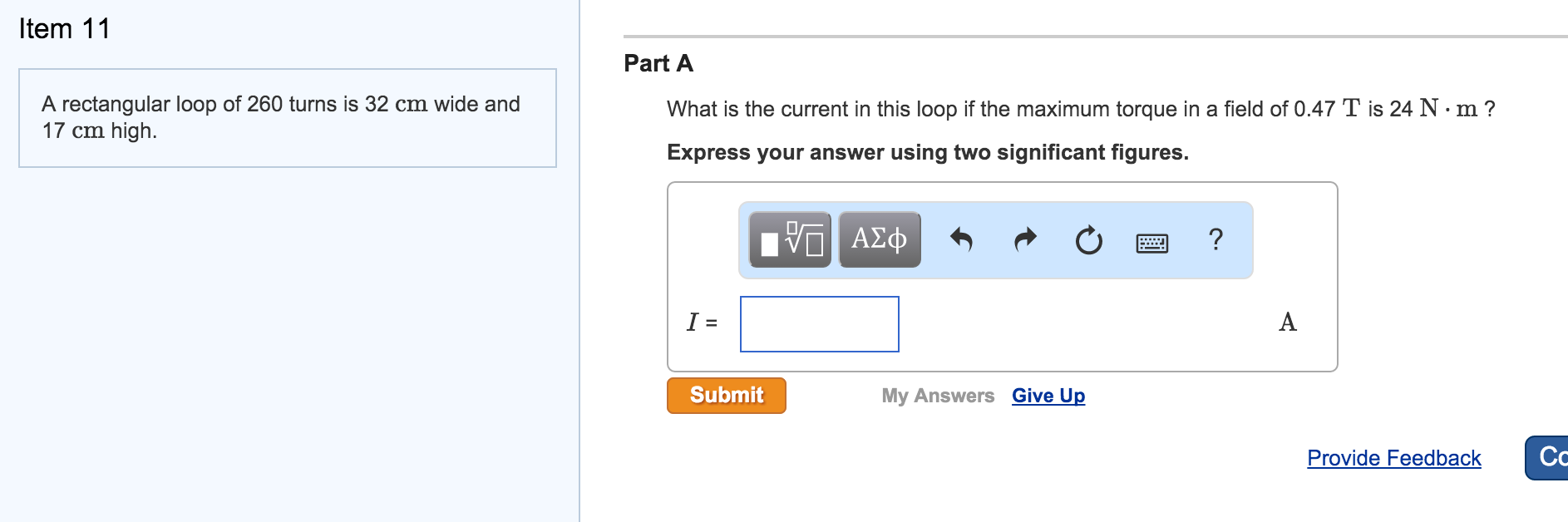 Solved What is the current in this loop if the maximum | Chegg.com