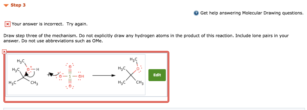 Solved Step 3 Get help answering Molecular Drawing | Chegg.com